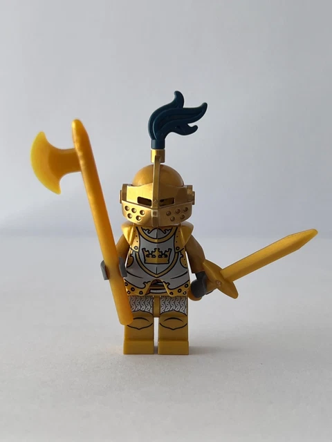 LEGO FANTASY ERA GOLD KNIGHT minifigure CASTLE KINGDOMS set 7079 cas415 ...