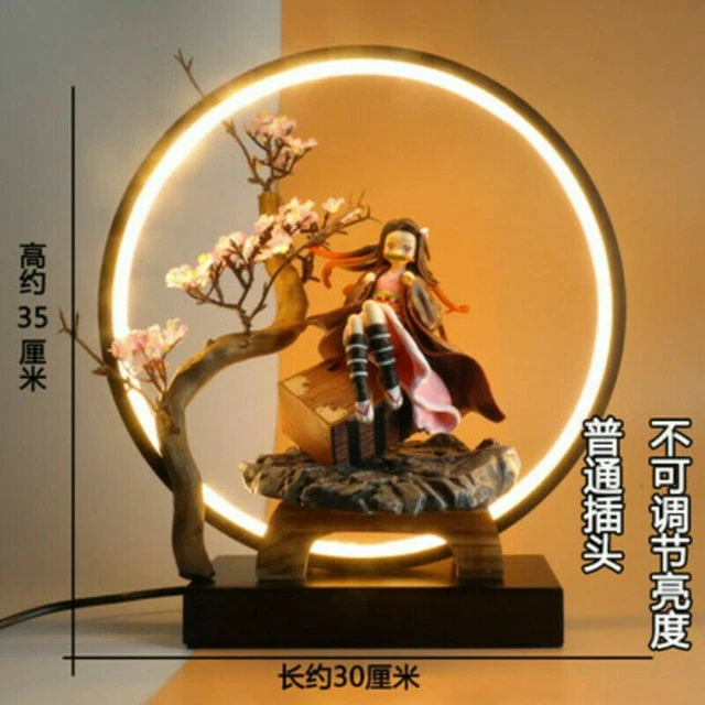 DEMON SLAYER GK Statue Kamado Nezuk Sitting Model LED Light Up PVC ...