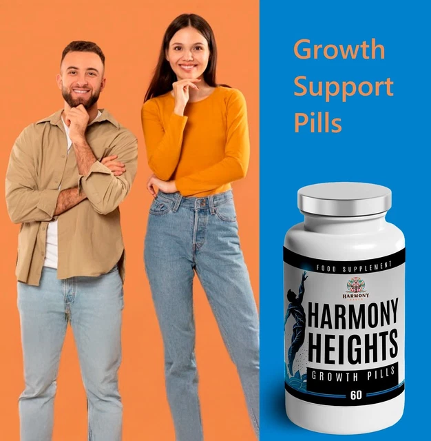 HARMONY HEIGHTS 60 Tablets - Get Tall, Gain Height - Vegetarian & Vegan ...