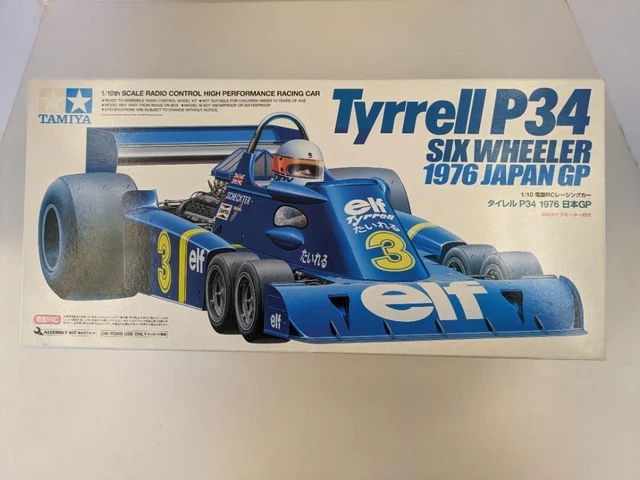 TAMIYA TYRRELL P34 1976 Japanese GP 6-wheel RC radio-controlled car kit ...