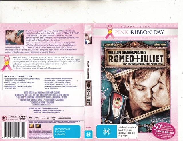 ROMEO & JULIET-1996-[LEONARDO DiCaprio]-Pink Ribbon Day-Movie PRD-DVD ...