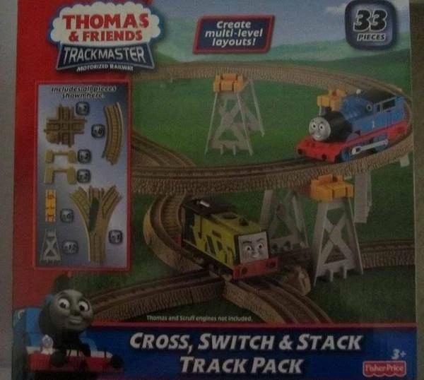 THOMAS AND FRIENDS Trackmaster Cross, Switch & Stack Track Pack 33 ...