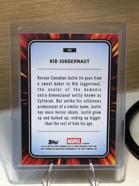 TIPPS MARVEL CHROME 2025 Kid Juggernaut /39 Fire Refractor First ...