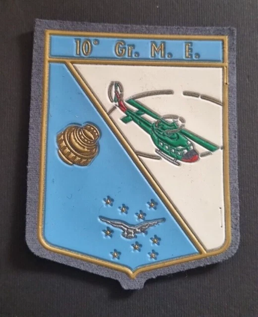 PATCH TOPPA OMERALE 10°Gruppo Manutenzione Elicotteri Aeronautica Militare Gomm EUR 16,50 ...