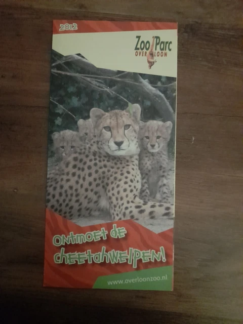 ZOO PARC OVERLOON zoo guide map & brochure 2012 NOT OFTEN SEEN/UNUSUAL ...