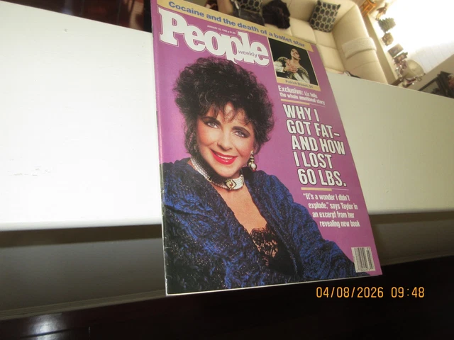 PEOPLE WEEKLY MAGAZINE, Jan 18, 1988, Liz Taylor Why I Got Fat-and Lost ...