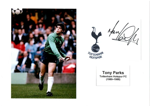 CARTE SIGNÉE À la main Tony Parks photo et coa Tottenham Hotspur FC EUR ...