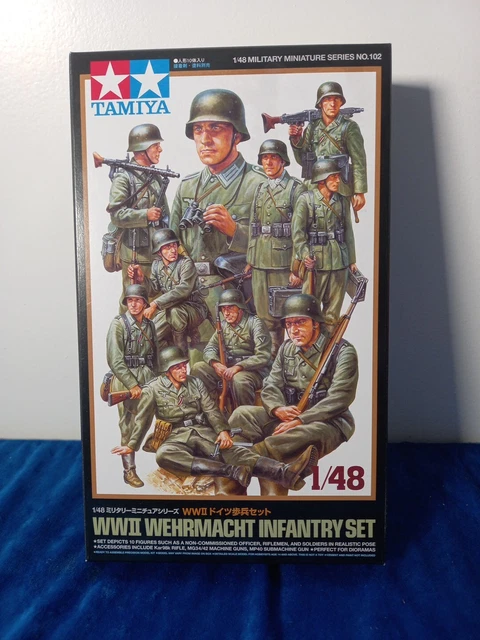 TAMIYA 32602 WWII Wehrmacht Infantry Set 1:48 Scale Kit £12.99 ...