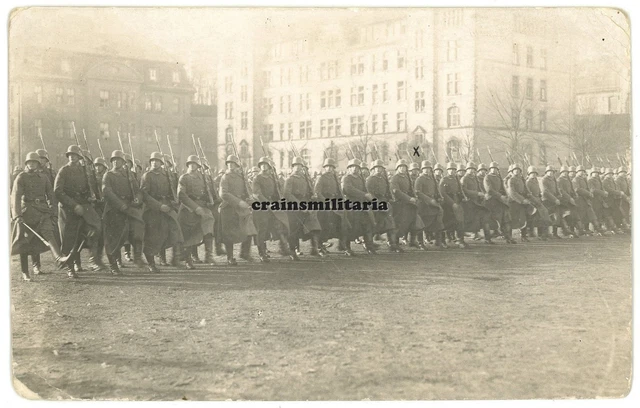 ORIG. FOTO PARADE Reichswehr Soldaten I.R.15 in Kaserne KASSEL Hessen ...
