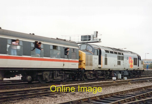 RAILWAY PHOTO 6X4 Class 37 37015 Charter Train Gloucester 17/9/89 £2.00 ...