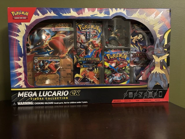 POKEMON TCG MEGA Lucario ex Premium Figure Collection Box sigillato in ...