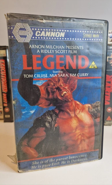 LEGEND VHS CANNON Cert PG Tom Cruise 1985 Big Box Action Fantasy £10.95 ...