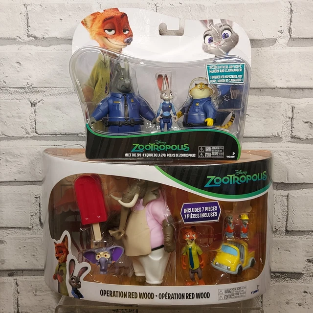 DISNEY ZOOTROPOLIS ZOOTOPIA Figures New Meet The ZPD Operation Red Wood ...