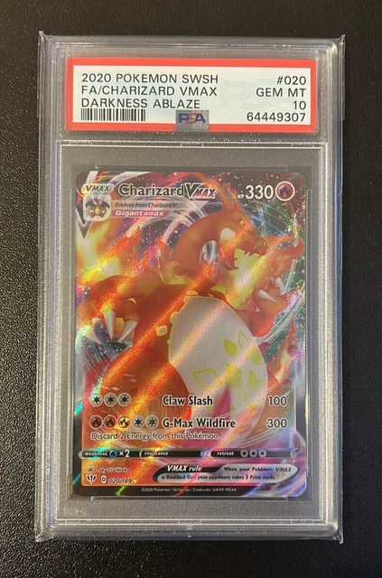 CHARIZARD VMAX 020/189 Darkness Ablaze PSA 10 GEM Mint - Pokemon Card £89.99 - PicClick UK