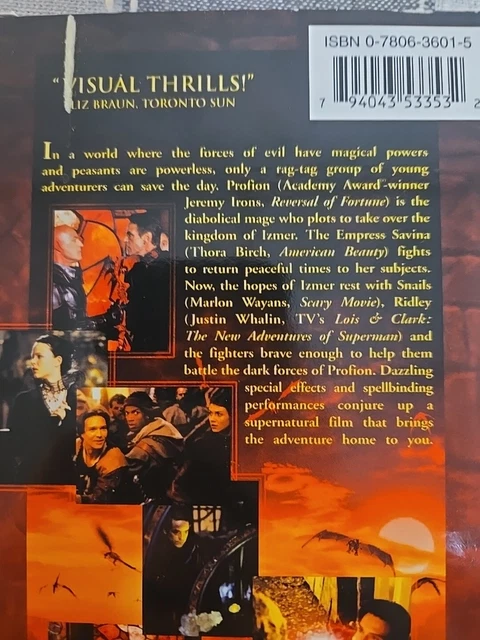 DUNGEONS & DRAGONS 🐉VHS 2001 Justin Whalin Thora Birch $7.98 - PicClick CA
