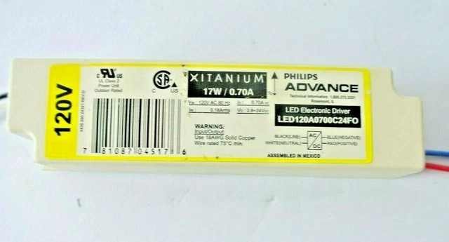 PHILIPS ADVANCE XITANIUM LED Driver 120VAC 2.8 to 24VDC ...
