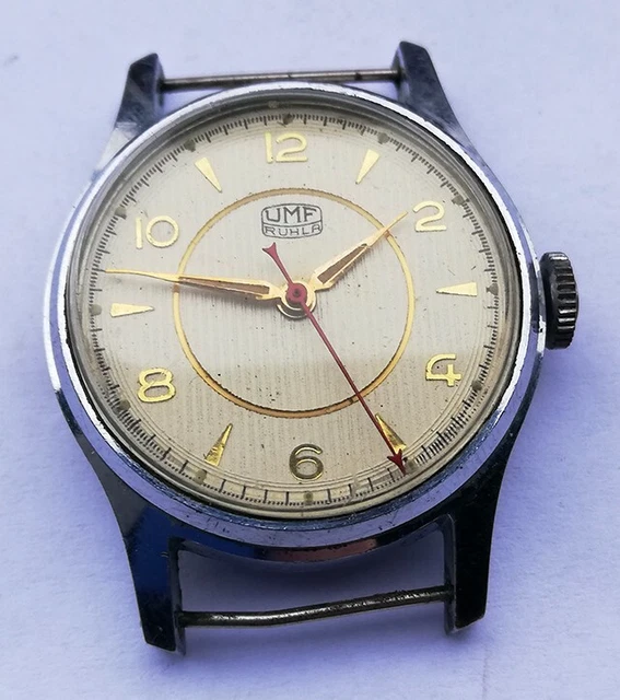 UMF RUHLA CHRONOS - rare vintage Germany wristwatch, 50s! £48.41 ...