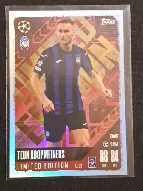 TOPPS MATCH ATTAX Ucl 2024-25 Teun Koopmeiners #Le 23 Limited Edition ...
