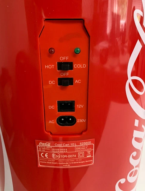 COCA-COLA® KÜHLBOX KÜHLSCHRANK Dometic 12V 230V AC/DC 9.5L Kühlen und Wärmen EUR 119,90 ...