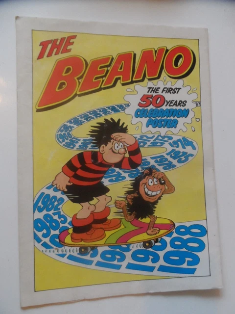 50TH BIRTHDAY PARTY Beano Poster 50 Years Celebration EUR 11,52 ...