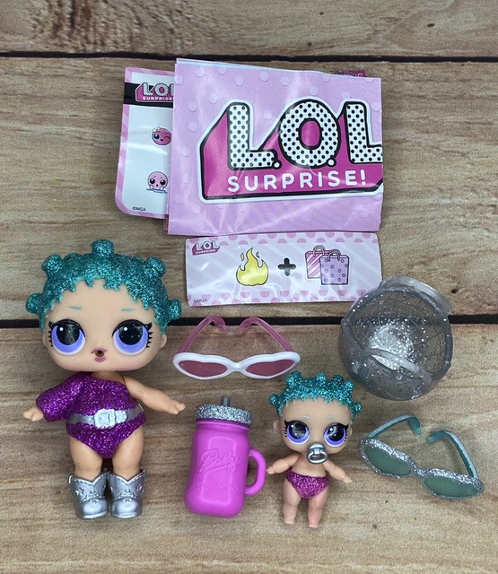 LOL SURPRISE COSMIC Queen and Lil Cosmic Queen Set Baby Big Sis Dolls ...