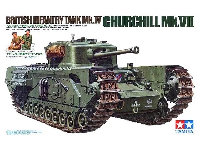 TAMIYA 35210 1:35TH scale British Infantry Tank Mk.IV Churchill Mk.VII ...