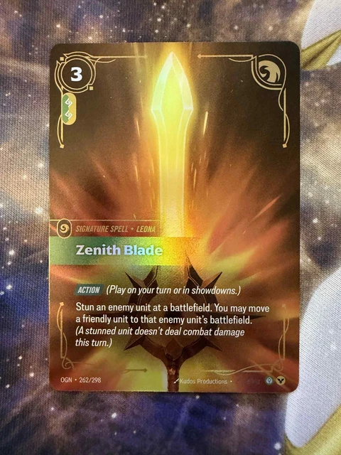 RIFTBOUND: ORIGINS ZENITH Blade - 262/298 - Epic $55.00 - PicClick CA