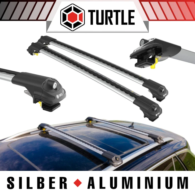 SILBER ALU RELINGTRÄGER Dachträger für MAZDA 6 3 III GJ GL Kombi 14-23 - TURTLE EUR 157,00 ...