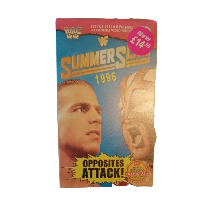 WWF WWE SUMMERSLAM ‘96 Ppv Vhs Video Tape Silver Vision 1996 Pal ...