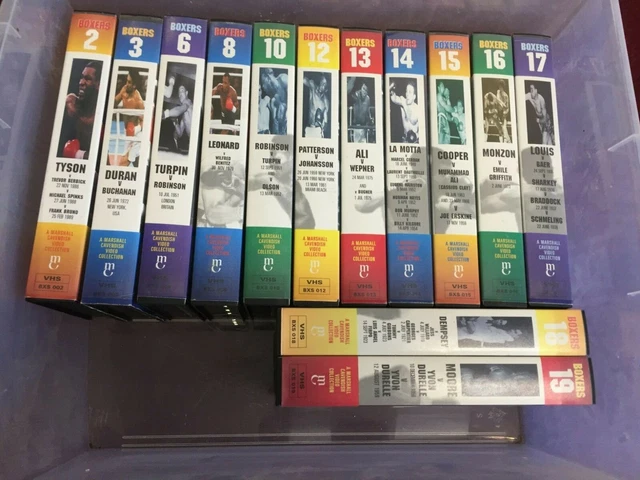 BOXERS A MARSHALL cavendish collection of VHS tapes £30.00 - PicClick UK