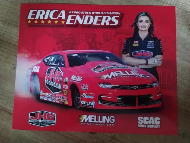 ERICA ENDERS 2024 JHG, Melling, Scag, NHRA Handout Version One $2.72 ...