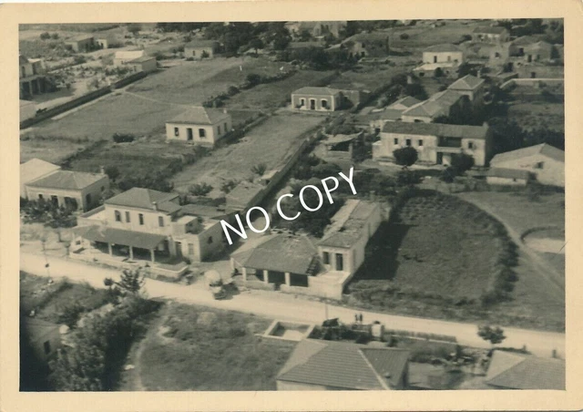 FOTO PRIMA GUERRA mondiale ripresa aerea del villaggio di Creta ...
