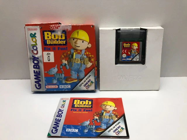 BOB THE BUILDER Fix It Fun Nintendo Game Boy Color Free Protector $59. ...