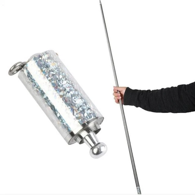 EXPANDABLE WAND COLLAPSIBLE Retractable Elevated Staff Magic Telescopic ...