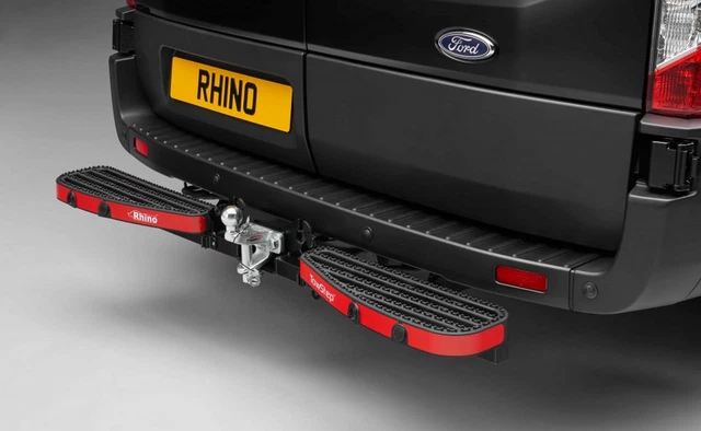 FORD TRANSIT REAR Access Step MK8 Rhino TOW STEP Black Tow Bar Step No ...