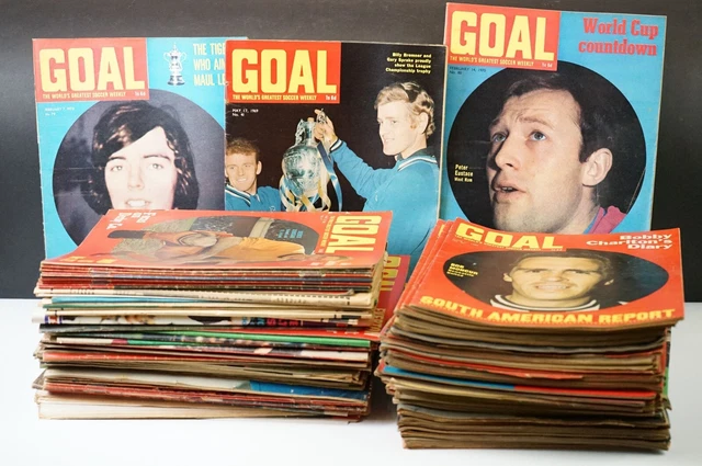 GOAL AND SHOOT Football Magazines Collection 1970s Inc Cup Final ...