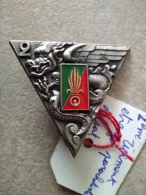 MÉDAILLE MILITAIRE INSIGNE 2° REP régiment étranger parachutiste légion ...