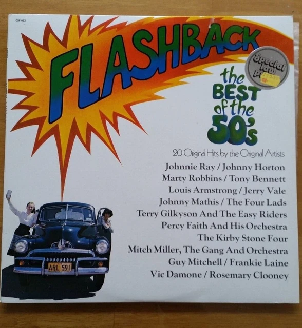 FLASHBACK - THE BEST OF THE 50's - ORIGINAL 1977 VINYL LP - LIKE NEW ...