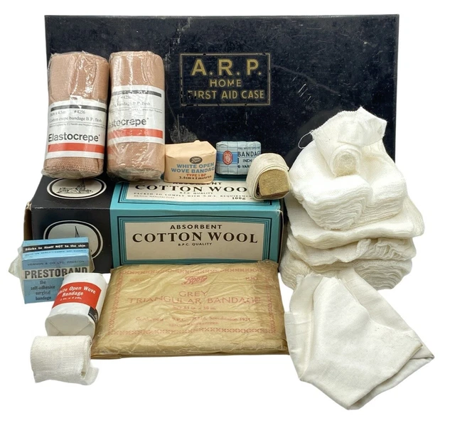 WW2 BRITISH HOME Front ARP Air Raid Precautions Home First Aid Case ...