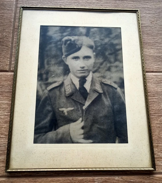 WW2 GERMAN WH Large photo/portrait of a Luftwaffe soldier Rare War ...