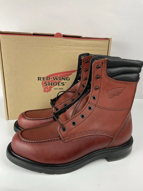 RED WING 402 Classic Supersole Plain Toe Moc Toe Boots Men’s Size 10.5 ...