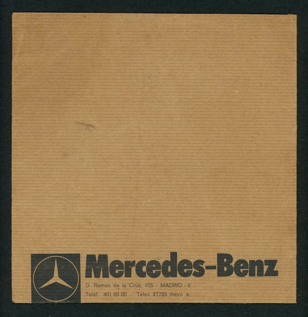 ORIGINAL MERCEDES BENZ ADVERTISING PACKAGE / ENVELOPE + RECORDS ...