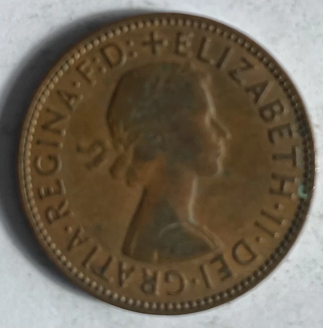 UK COIN - 1964 Queen Elizabeth II Half-Penny Coin (E2/H/1964) £0.25 ...
