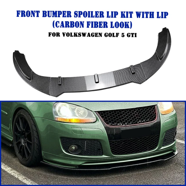 CARBON STYLE FRONT Spoiler Lip Splitter Bodykit For VW Golf 5 GTI With ...