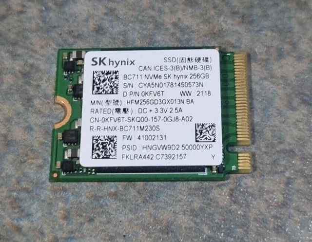 SK HYNIX PCIE Gen3x4 NVMe M.2 512GB SSD Solid State Drive HFM512GD3JX013N BC EUR 29,30 - PicClick DE