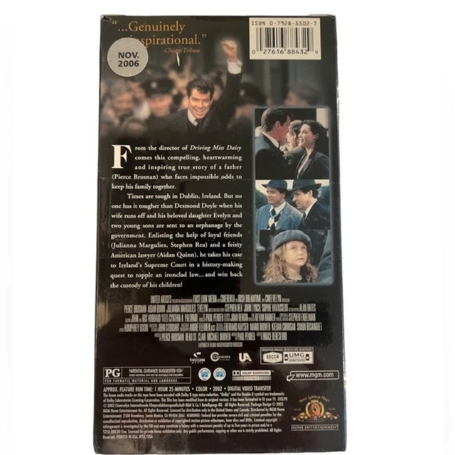 EVELYN VHS 2002 Pierce Brosnan,Fran Walsh, Julianna Margulies Sealed ...