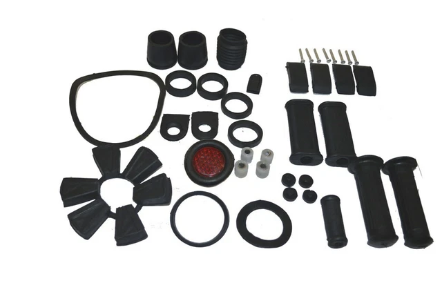 NEW COMPLETE BLACK Body Overhauling Rubber Kit Jawa Cz Perak 250 350 ...