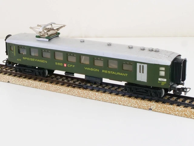 MÄRKLIN 4016 LEICHTSCHNELLZUG-SPEISEWAGEN SBB 1957-59 Licht! 1704-02-72 EUR 49,99 - PicClick DE
