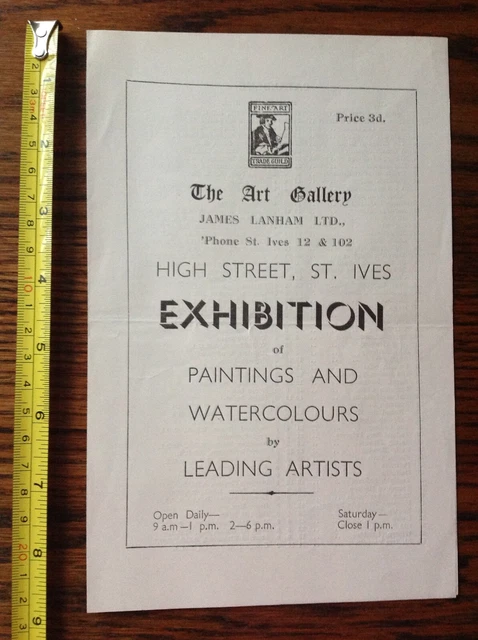 JAMES LANHAM ART GALL EXHIB St. IVES ARTISTS DOROTHEA SHARP/LEONARD ...