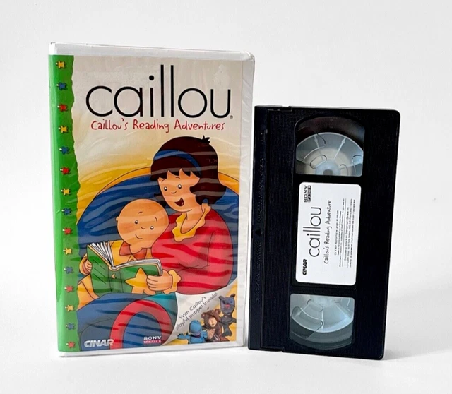 CAILLOU'S READING ADVENTURES VHS Cartoon Caillou children animation ...